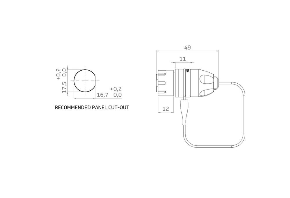FALCON Mini D-hole SLP - Expanded beam connector | Micropol