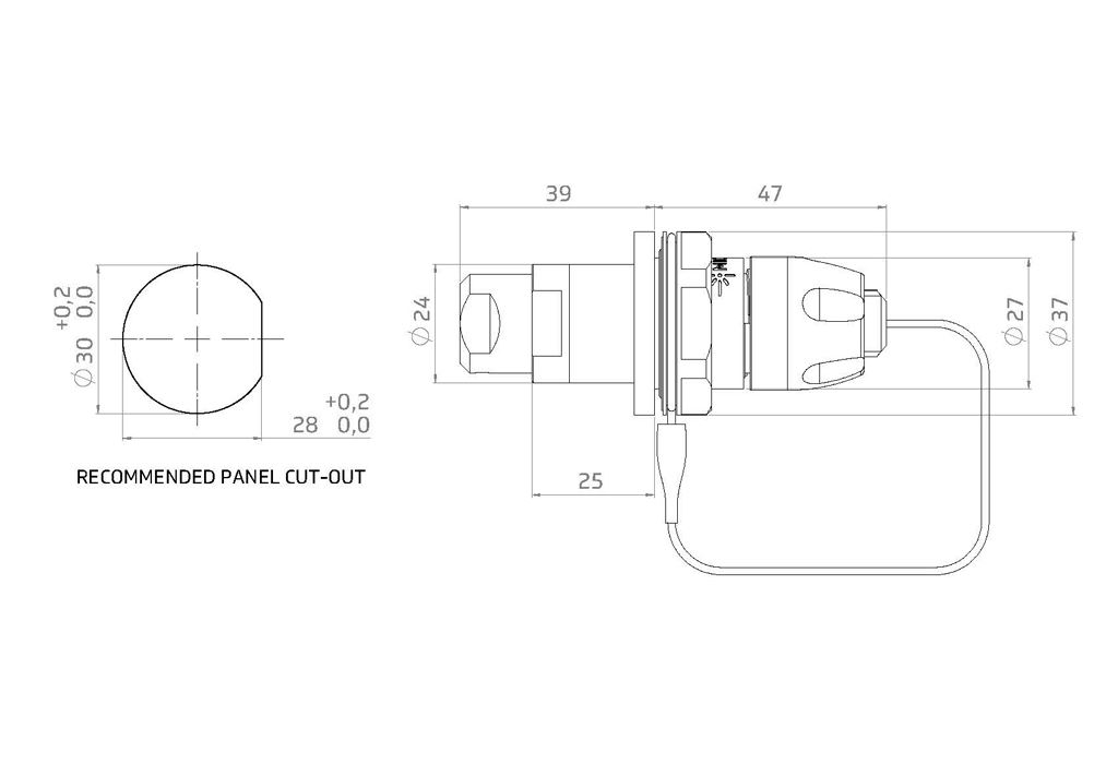 FALCON JR D-Hole - Expanded beam connector | Micropol