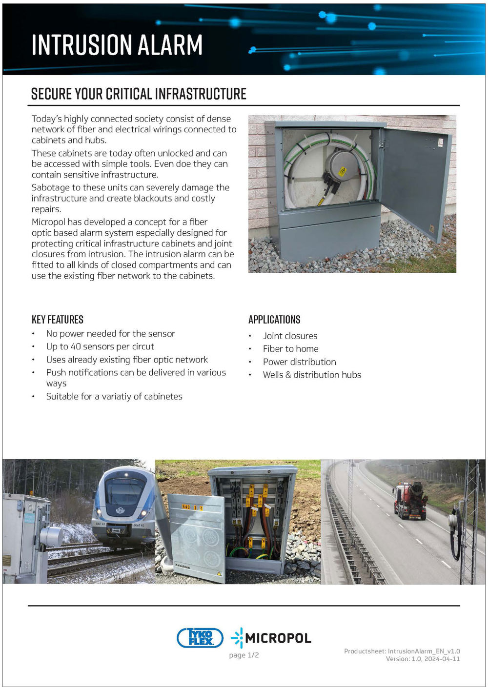 Fiber Intrusion Alarm – Real-Time Detection of Sabotage and Damage ...